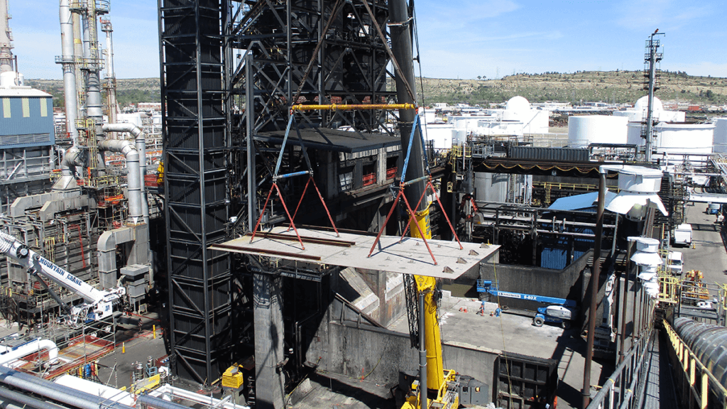 Delayed Coking Unit Chute Plate System | Structural Technologies